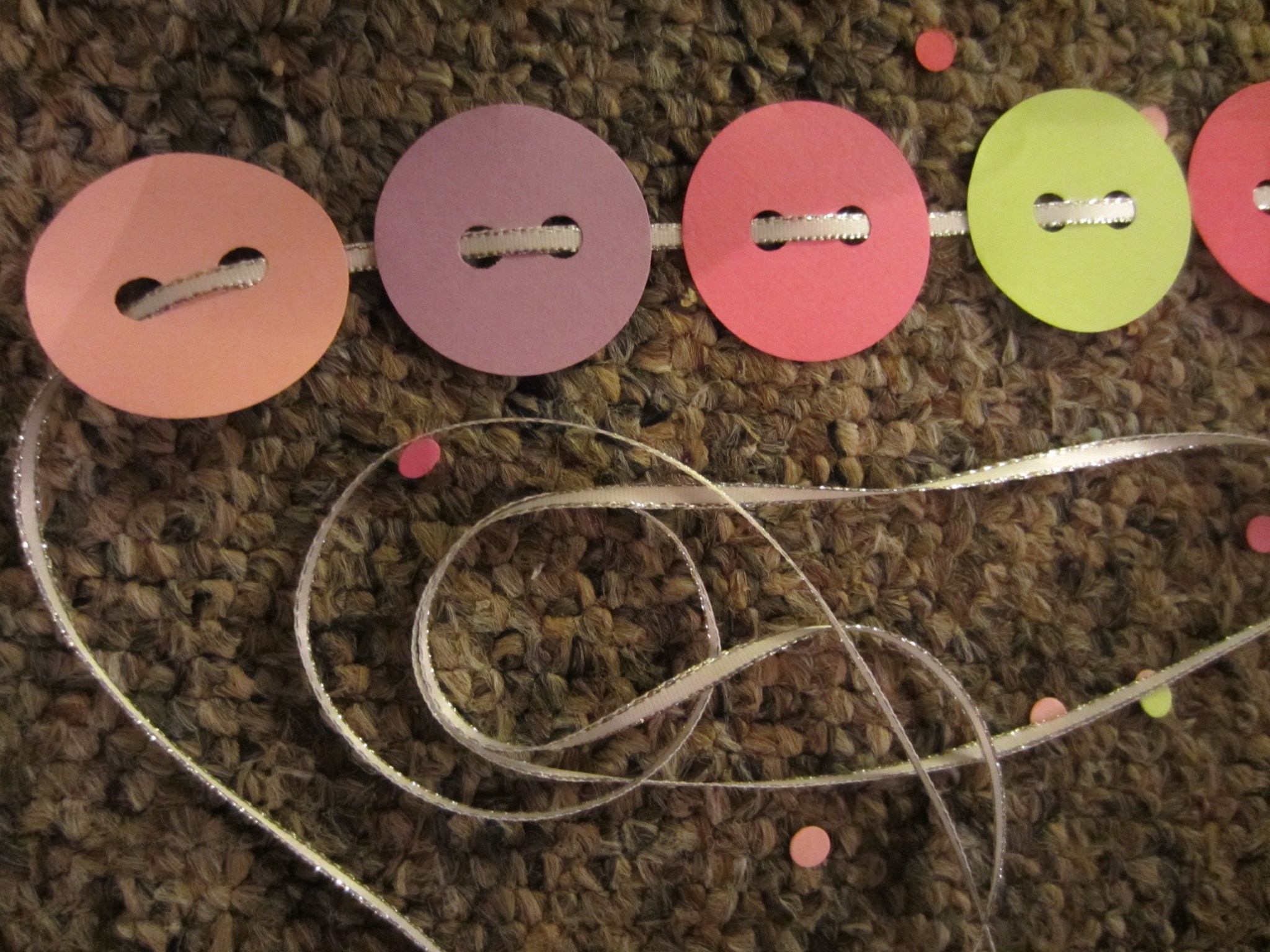 Paper Button Garland | Busted Button