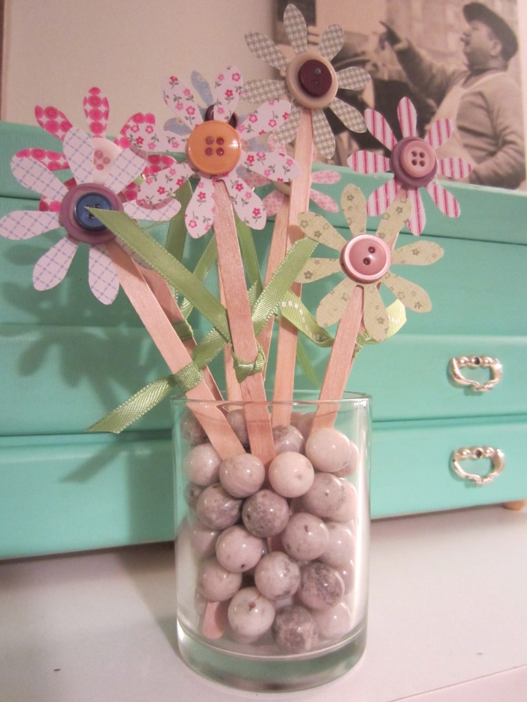 Paper Button Flowers | Busted Button