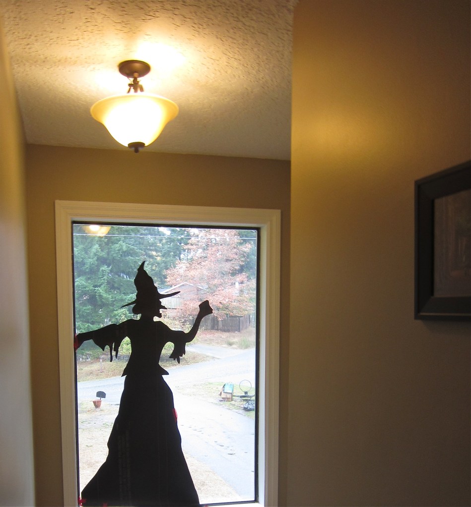 Excuse me, Ma’am, There’s a Life-Sized Witch in Your Window. | Busted ...