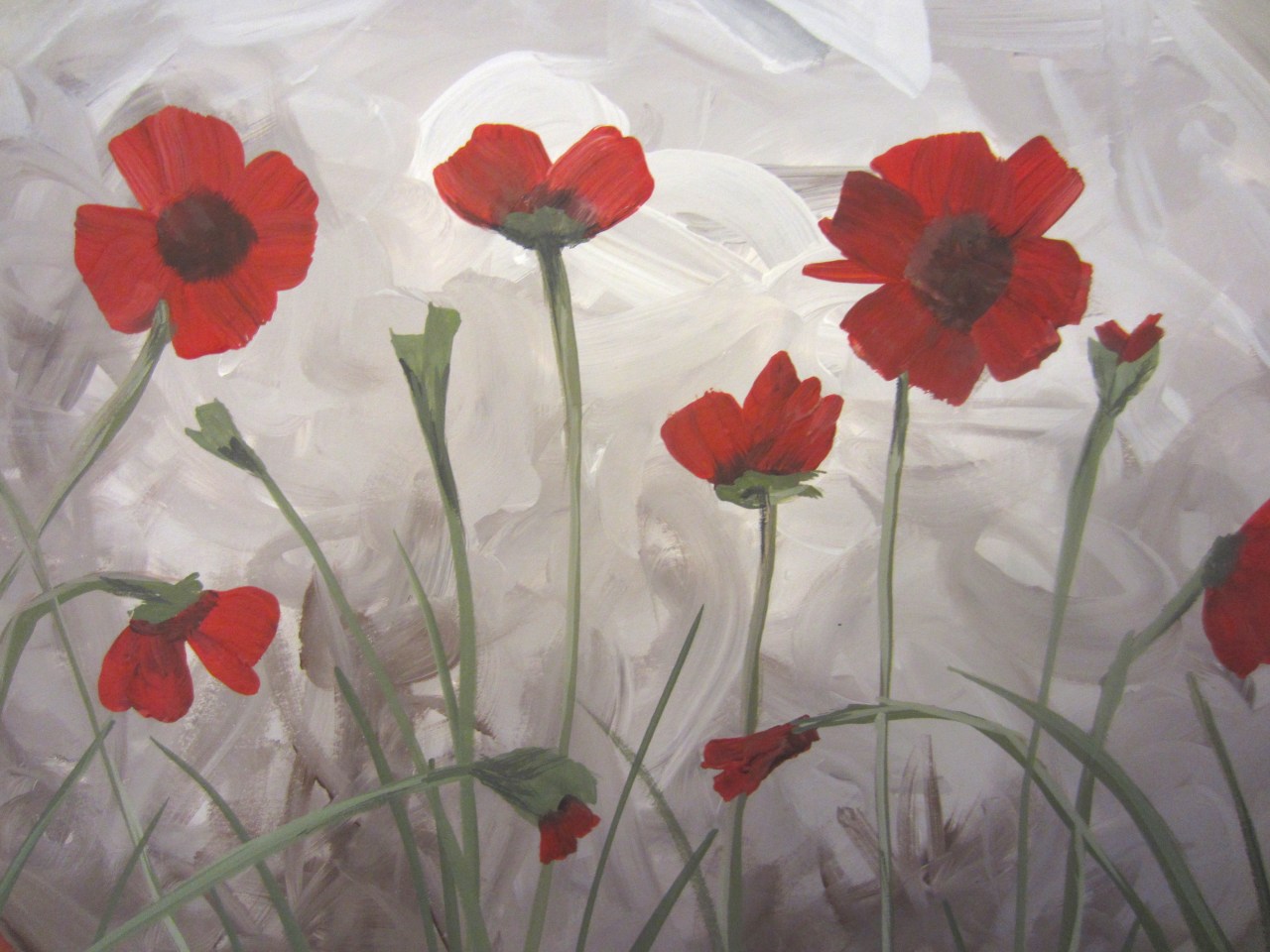 How to Paint Poppies (Part Two: The Flowers) | Busted Button