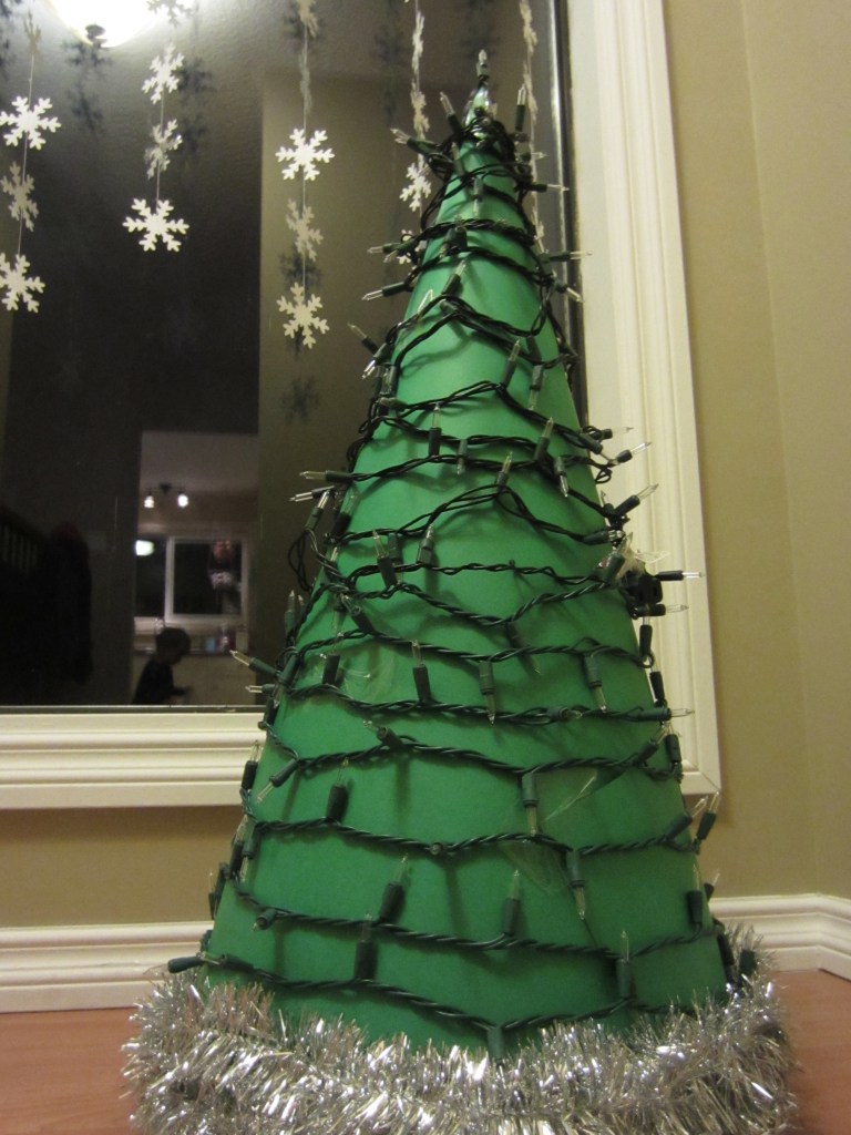 DIY Light-Up Christmas Tree Display | Busted Button