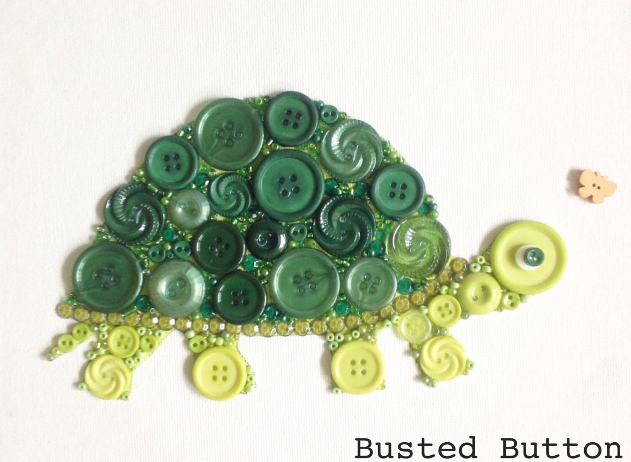 Button Turtle Busted Button
